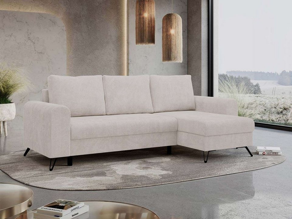 Mks MÖbel Ecksofa Hugo Modern Ecksofa L Form Couch Bettsofa Mit